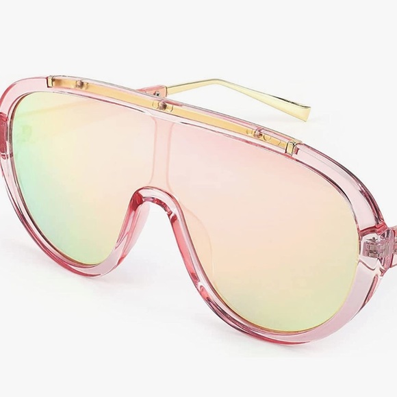 Accessories | Pink Malibu Barbie Gold Aviator Sunglasses Goggle Rave ...